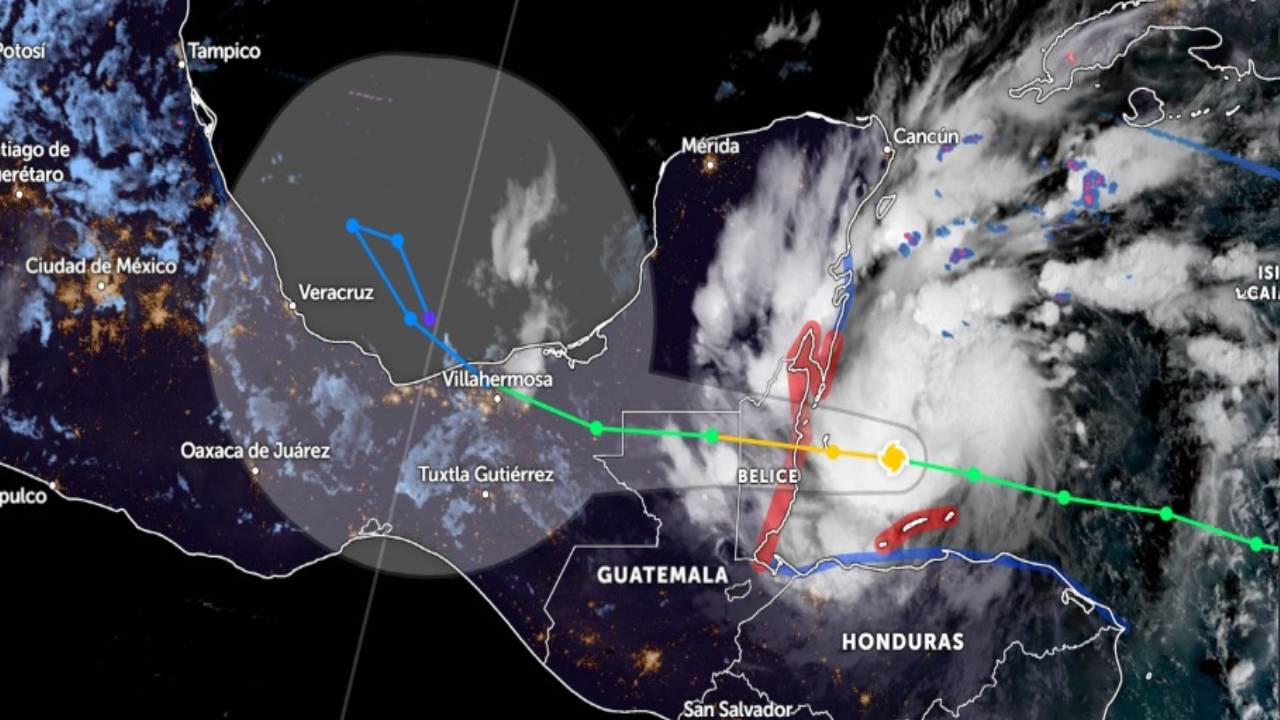 Lisa es huracán categoría 1 y está cerca de Quintana Roo