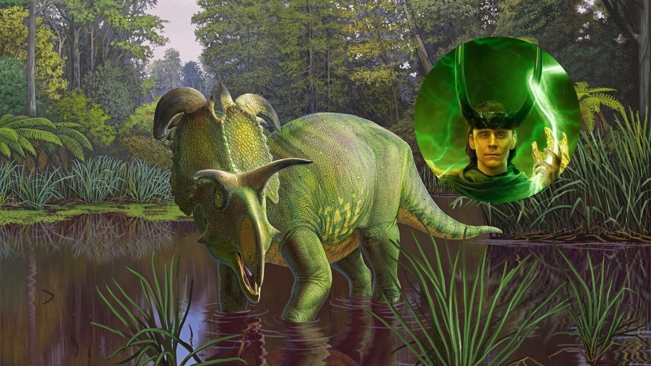 ¿Cómo era el dinosaurio con cuernos parecidos a Loki?