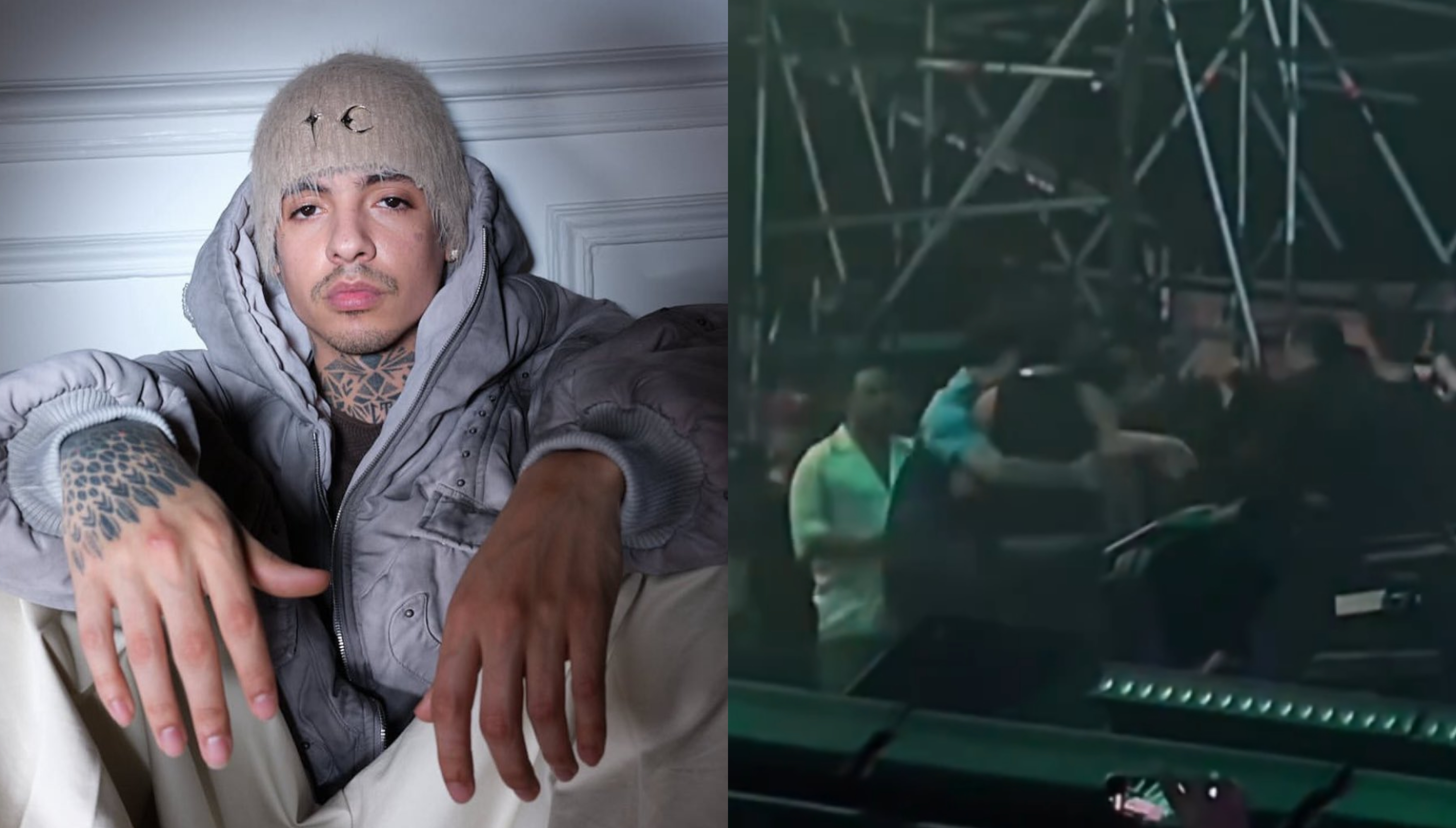 [VIDEO] ¡A golpes! Natanael Cano protagoniza pelea con su DJ en pleno show