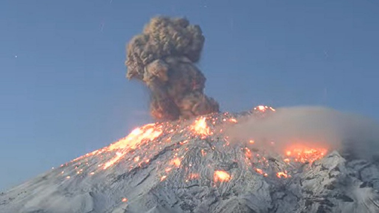 ¿Hacía qué zonas de Puebla se dispersará la ceniza del volcán ...