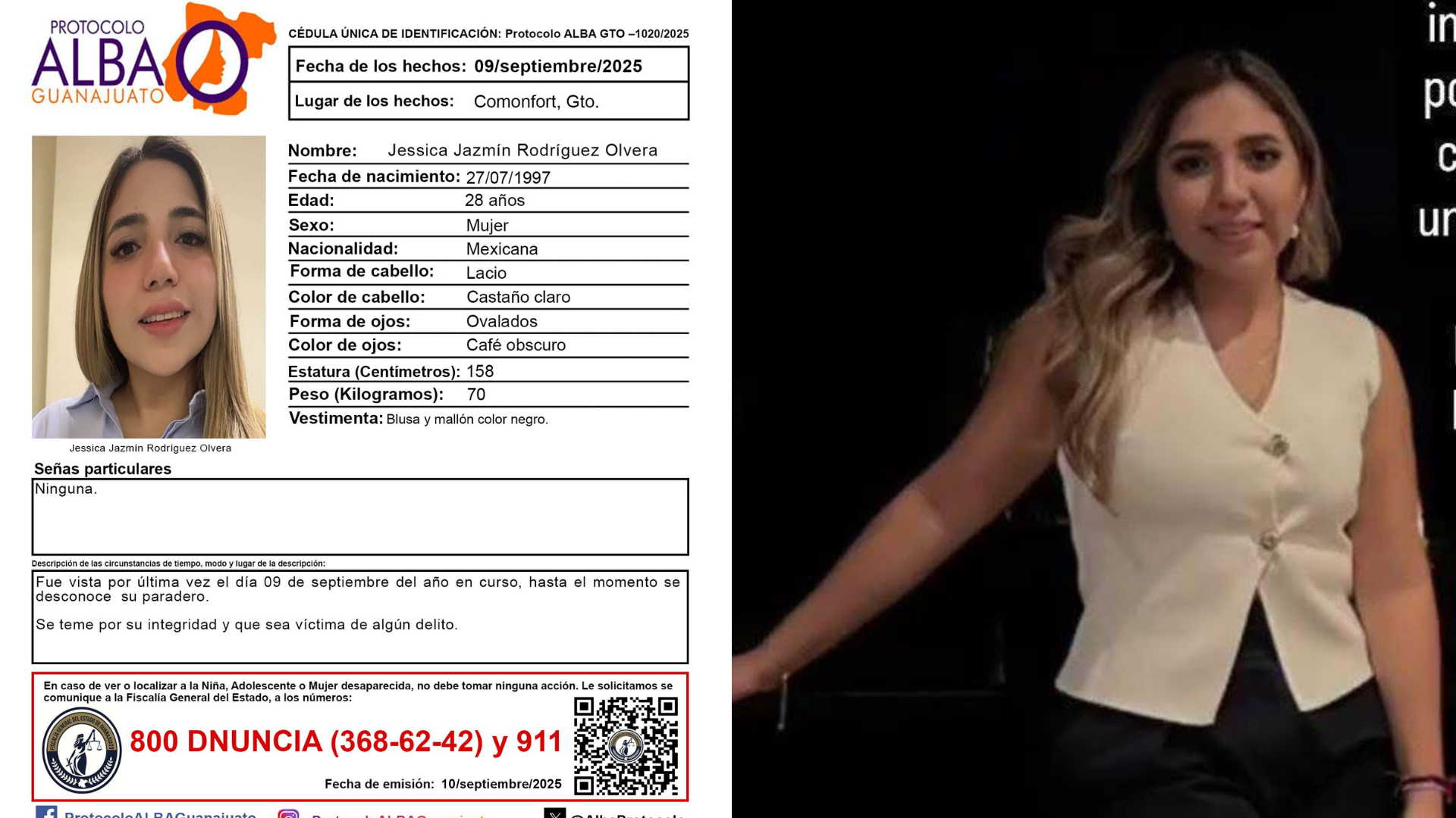 Desaparecidos Guanajuato: ¿Quién es Jessica Jazmín Rodríguez Olvera y ...