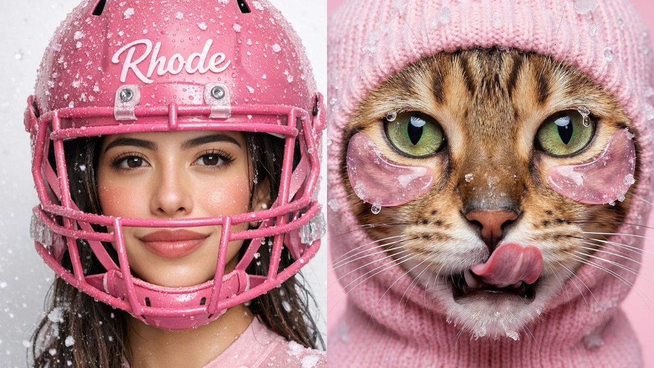 Trend de Rhode: Promt de IA para crear tu foto rosa al estilo de Hailey ...