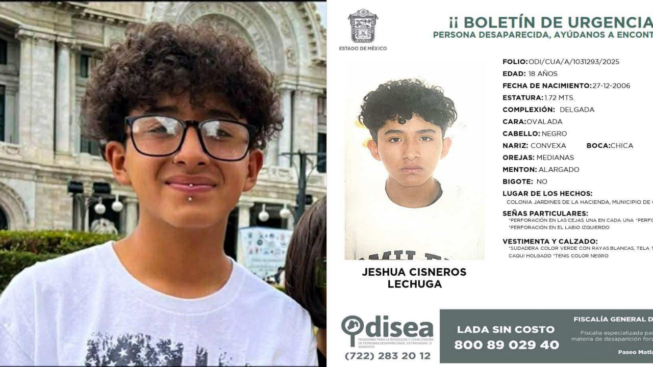 Desaparición de Jeshua Cisneros Lechuga en Edomex: esta fue la ruta que ...