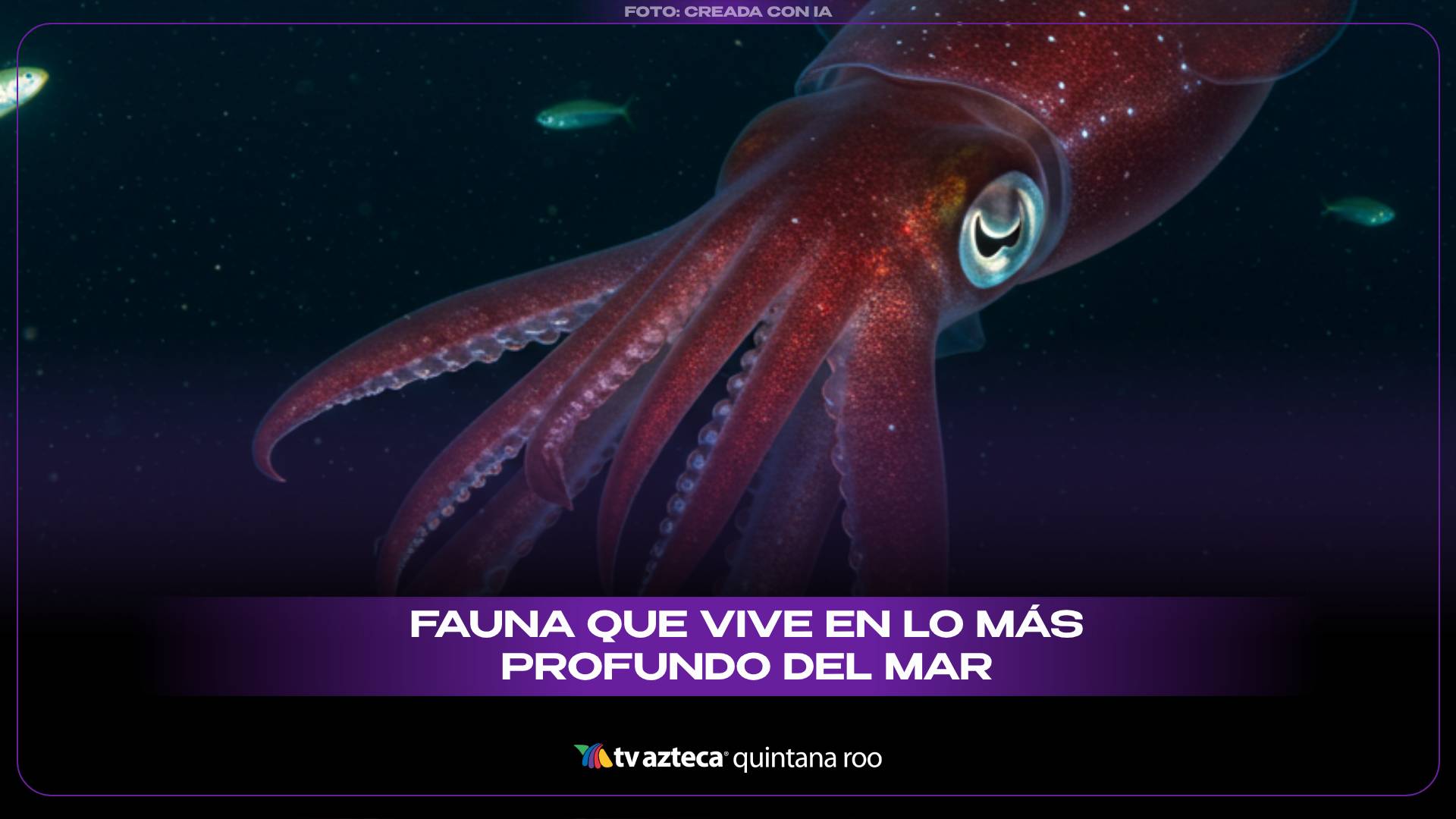 ¿Conoces a la fauna que vive en lo más profundo del mar?