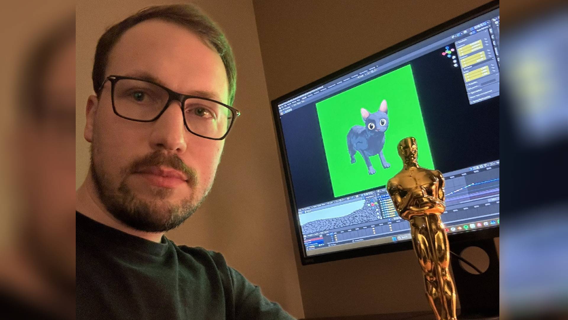 Director de la película 'Flow' celebró su Oscar con animaciones de los ...