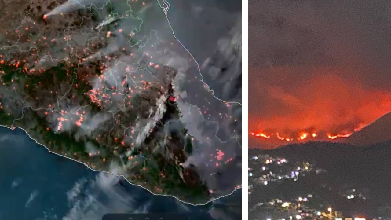 Incendios forestales en México: Así se se ven desde el espacio; son mas ...