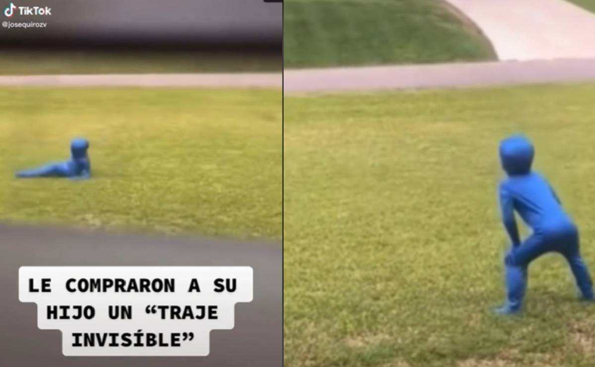 Padres le compran traje invisible a su hijo, esta fue su reacción