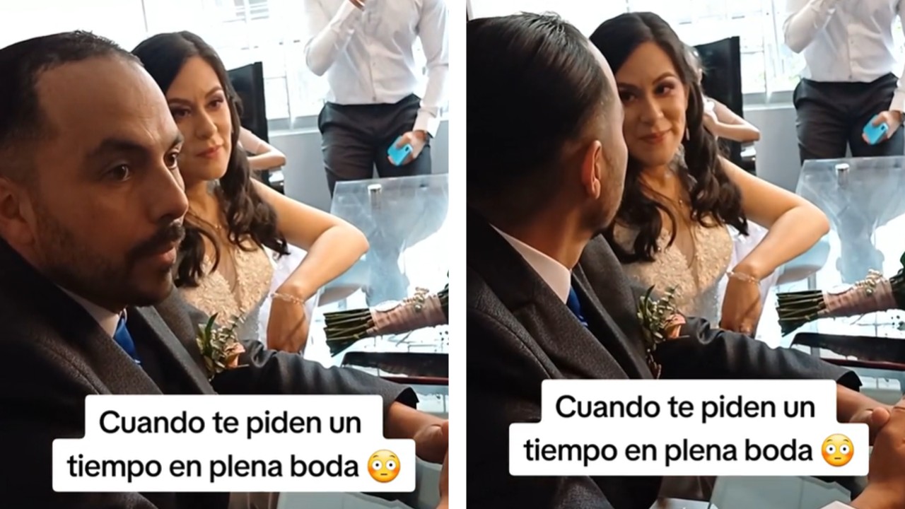 TikTok. Novia se arrepiente de casarse en plena boda y pide un tiempo