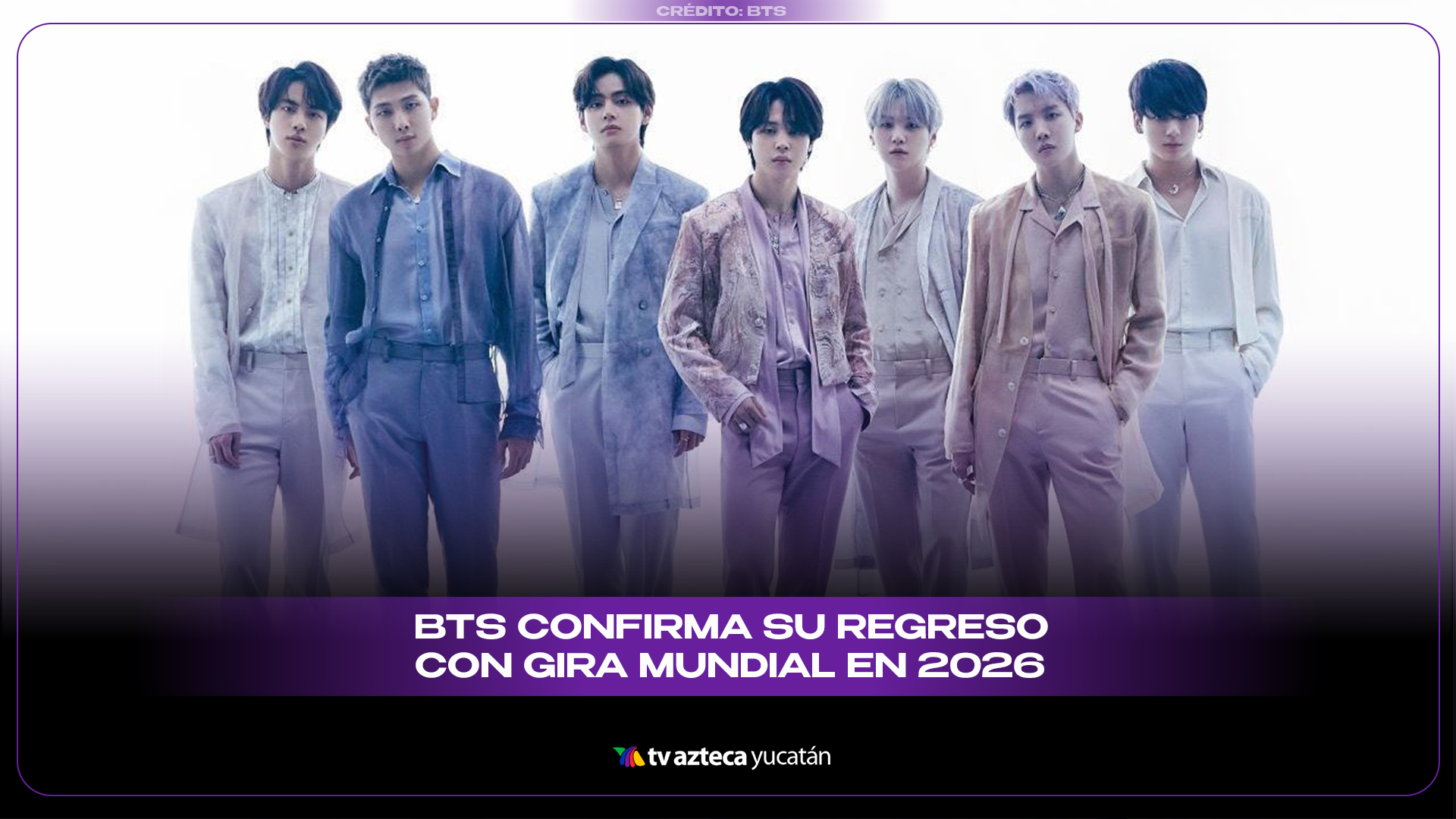 BTS confirma gira mundial para 2026: fechas, conciertos, esto debes saber