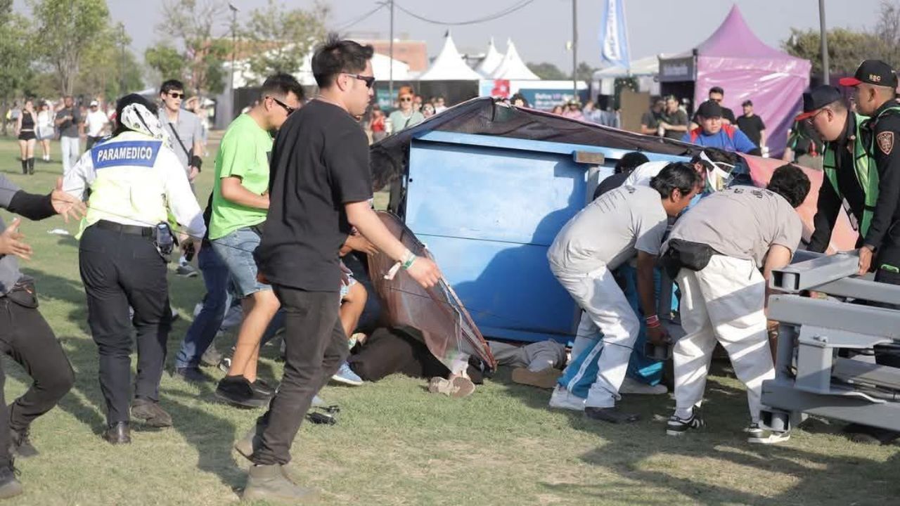Colapso de estructura en festival de la CDMX deja dos muertos
