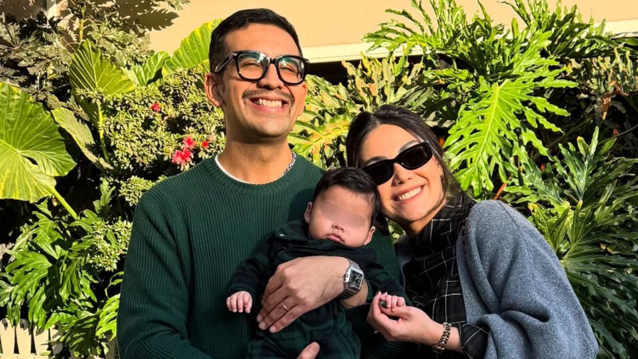 Capi Pérez celebra medio año de su hijo con original pastel