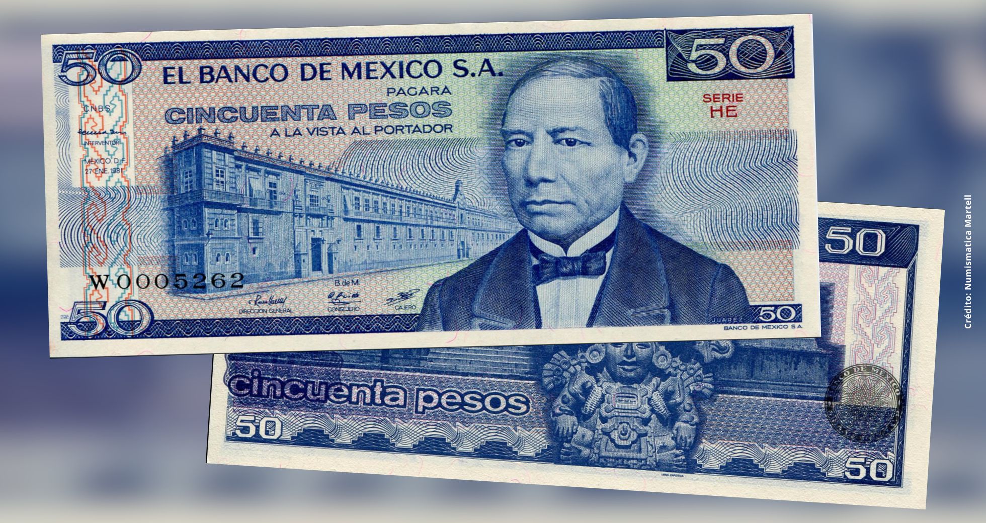 ¿Cuál es el billete de 50 pesos de Benito Juárez que vale más de medio ...