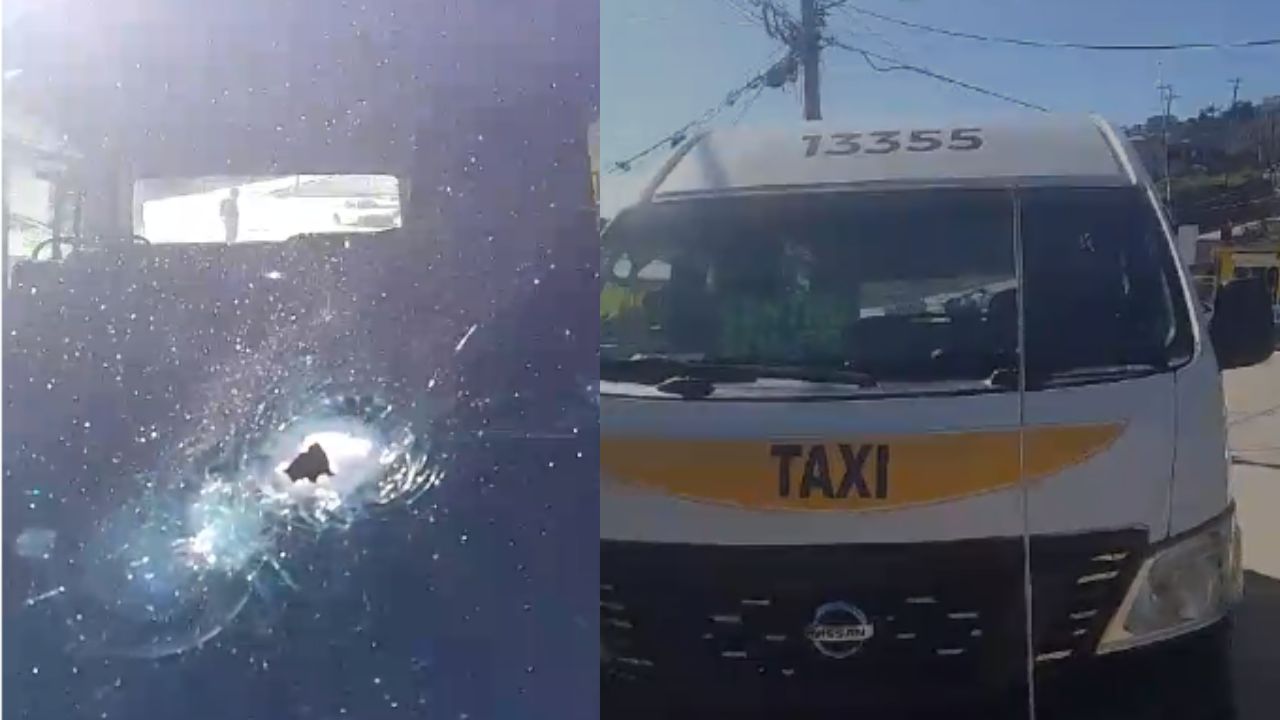VIDEO | 🚨 Balean taxi de El Soler a plena luz del día en Tijuana