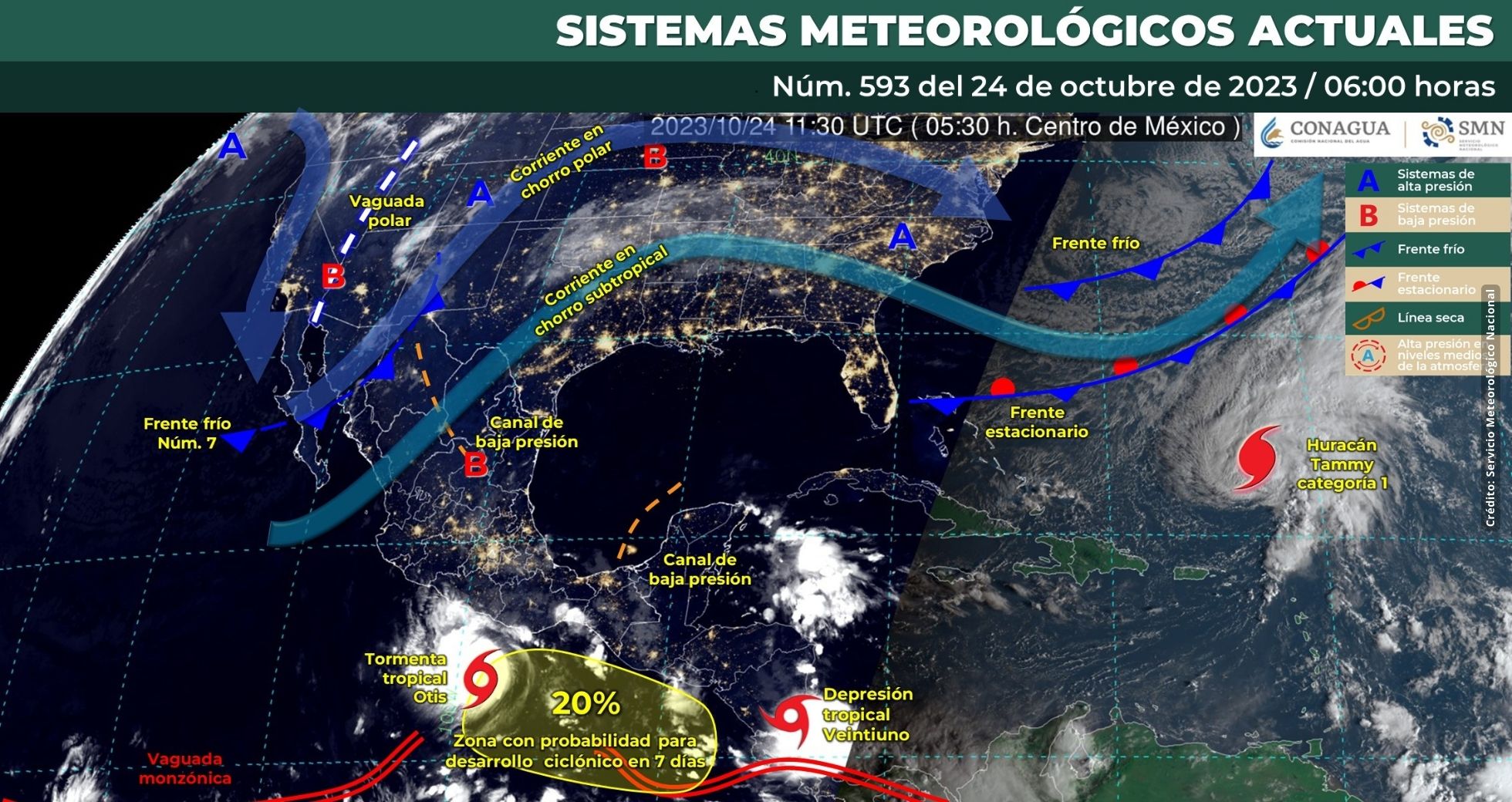 Mapa De Climas De Mexico Clima En México, Hoy 17 De Abril: Frente
