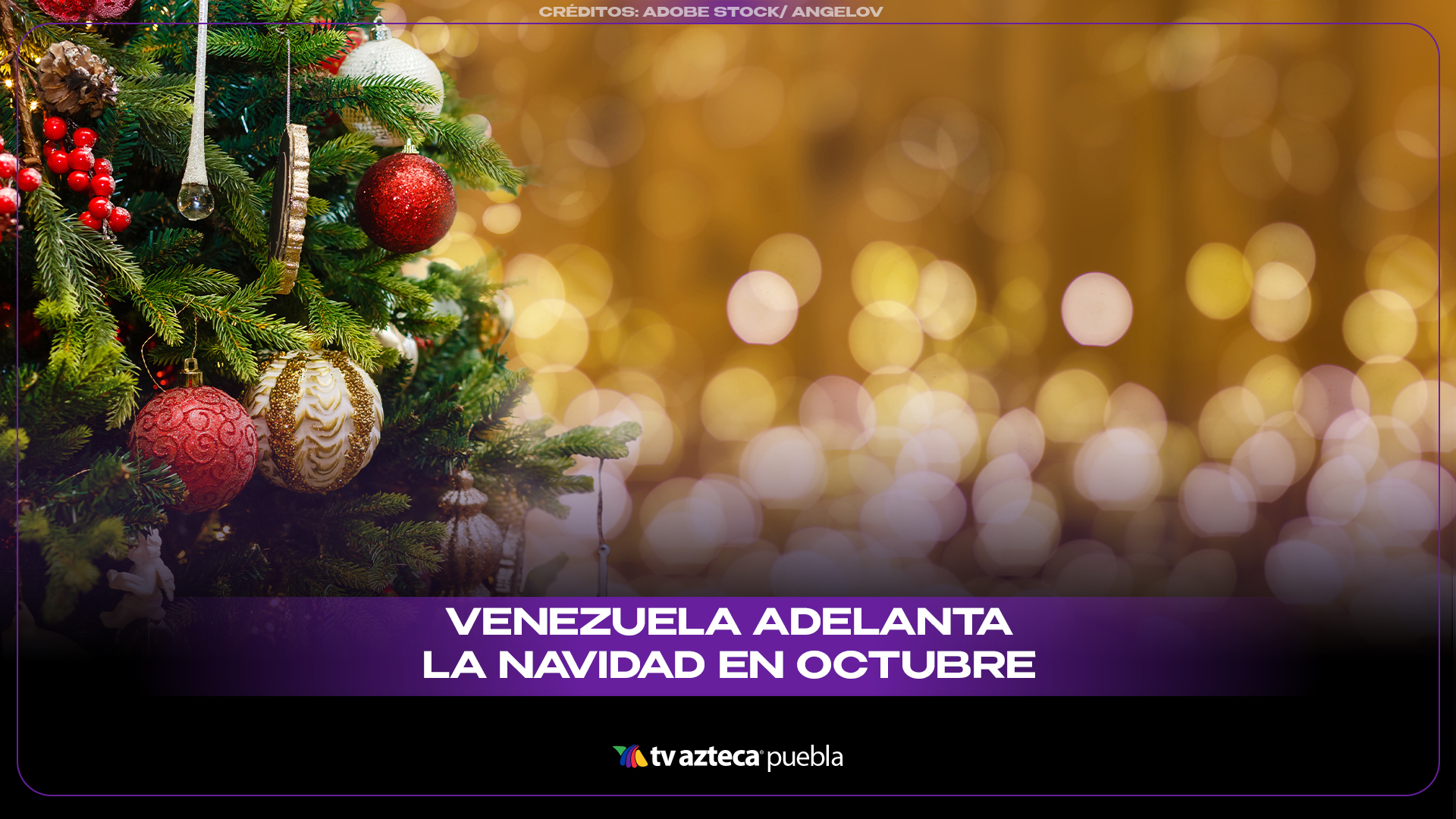 Venezuela inicia la Navidad en octubre con luces y música