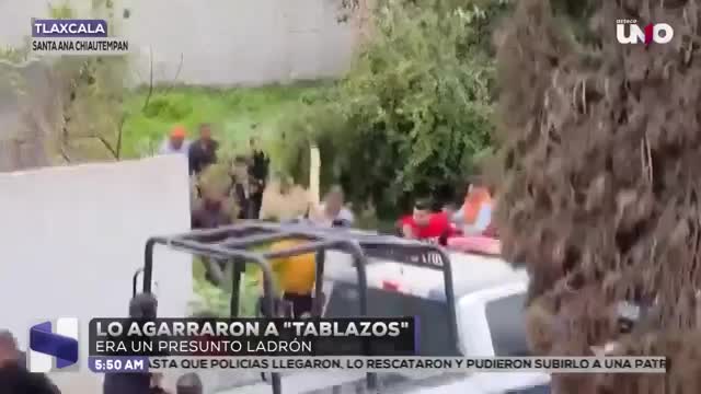 VIDEO: Retienen a presunto ladrón en Santa Ana Chiautempan y lo agarran ...