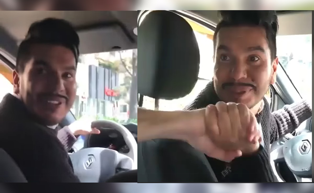 VIDEO : Conductor se sorprende al transportar a Hombres G y Enanitos