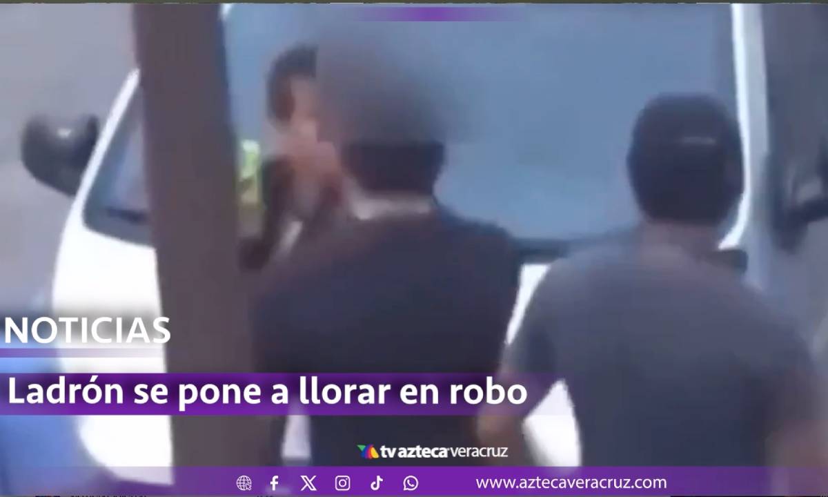 Ladrón se pone a llorar durante robo en Puebla; así ocurrió