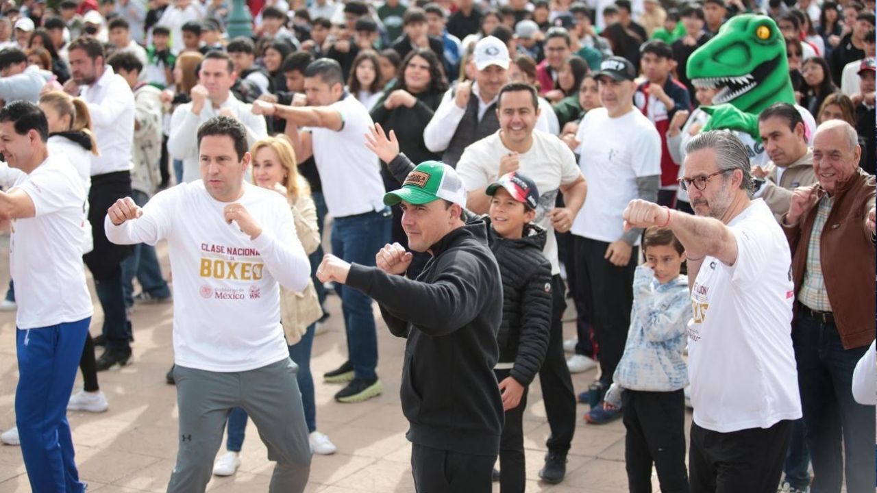 Gobernador de Coahuila encabeza Clase Nacional de Boxeo en Saltillo