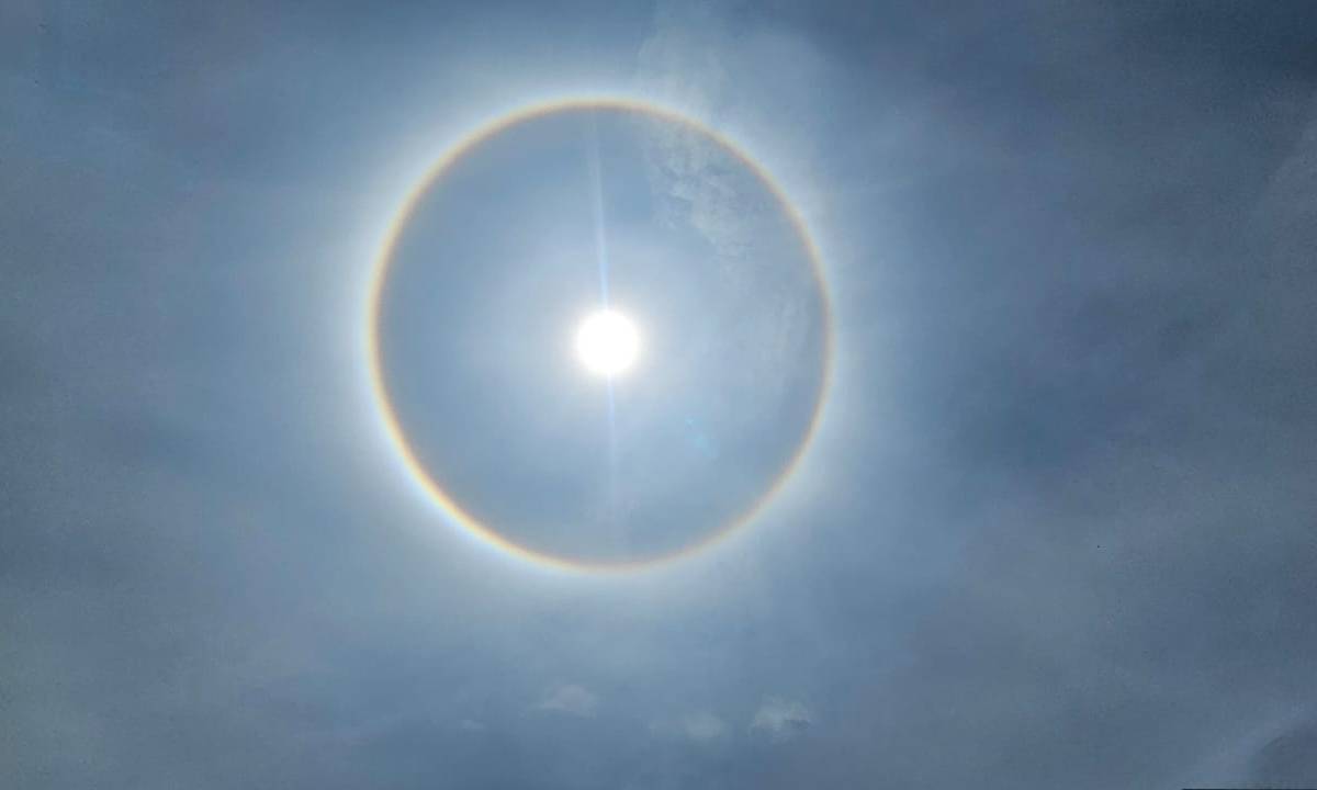 ¿A qué se debe la formación del Halo Solar en el cielo en Veracruz?