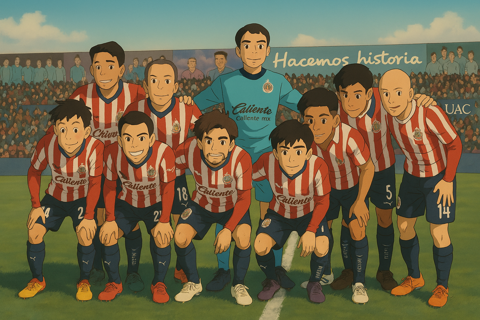 FOTOS | Así se ven los jugadores de Chivas al estilo del Studio Ghibli ...