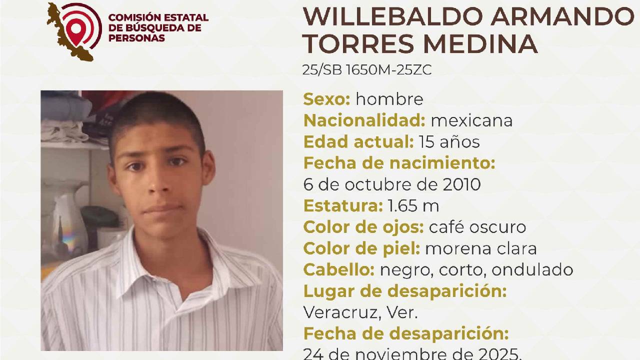 Desaparecidos Veracruz ¿Quién es Willebaldo Armando Torres Medina y qué sabemos de su desaparición?
