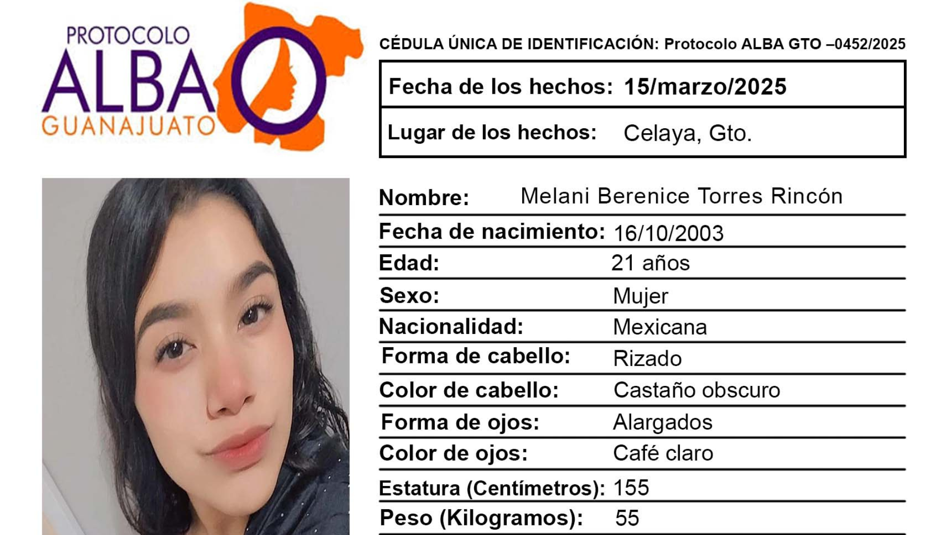 Desaparecidos Guanajuato: ¿Quién es Melani Berenice Torres Rincón y qué ...