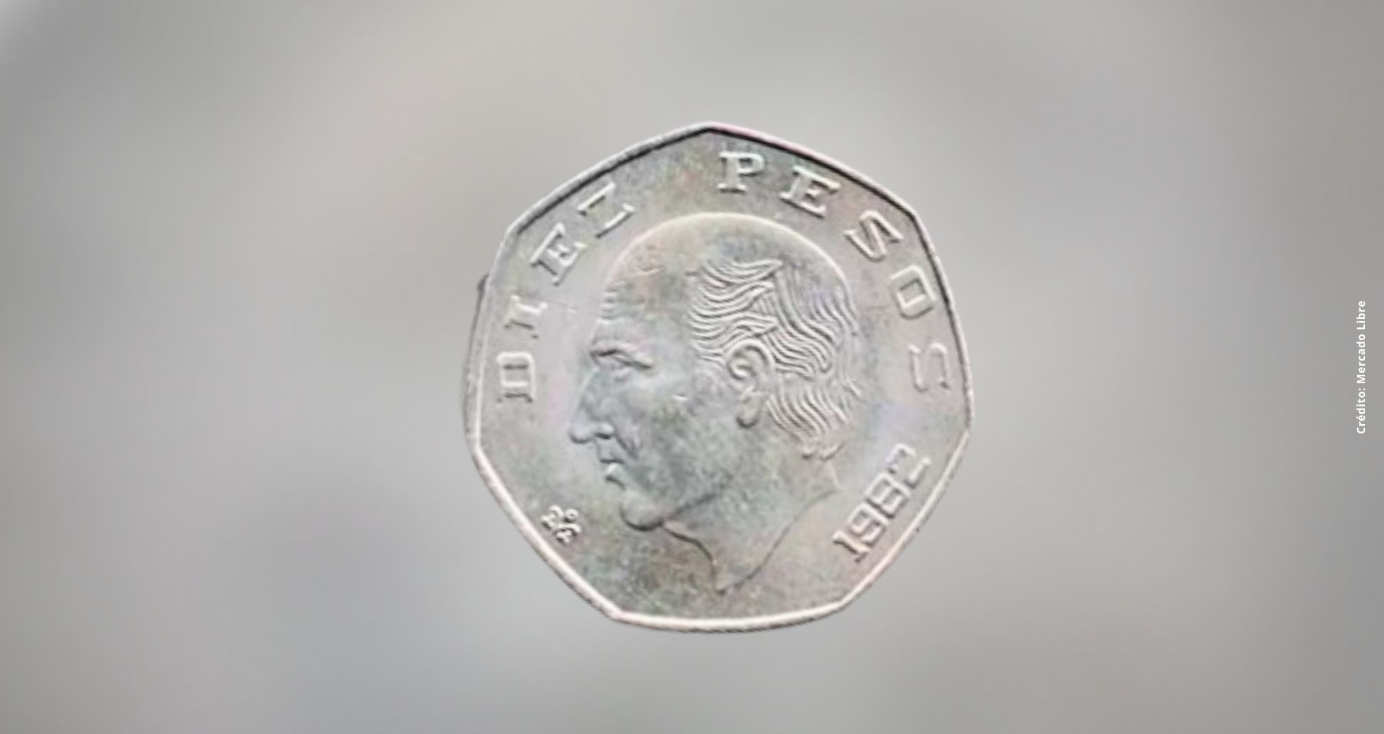 ¿Cuál es la moneda heptagonal de 10 pesos se vende hasta en 1,500,000?