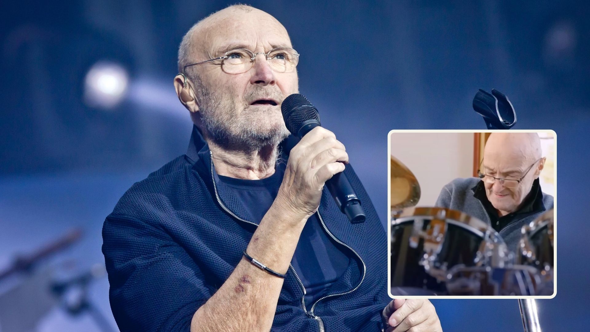 Phil Collins se sienta de nuevo en su batería legendaria y conmueve a ...
