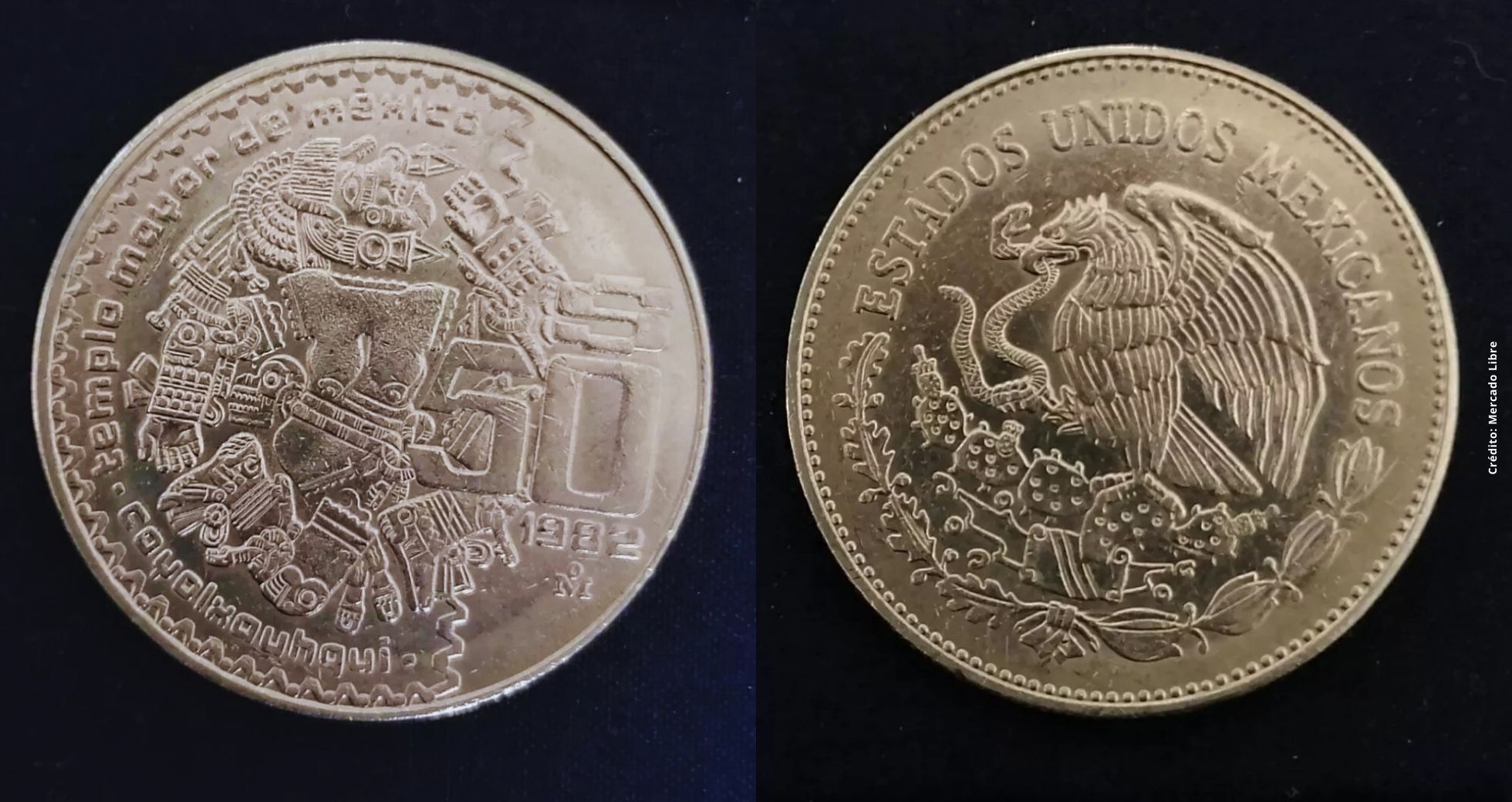 ¿Qué características tiene la moneda de 50 pesos de la diosa azteca que ...