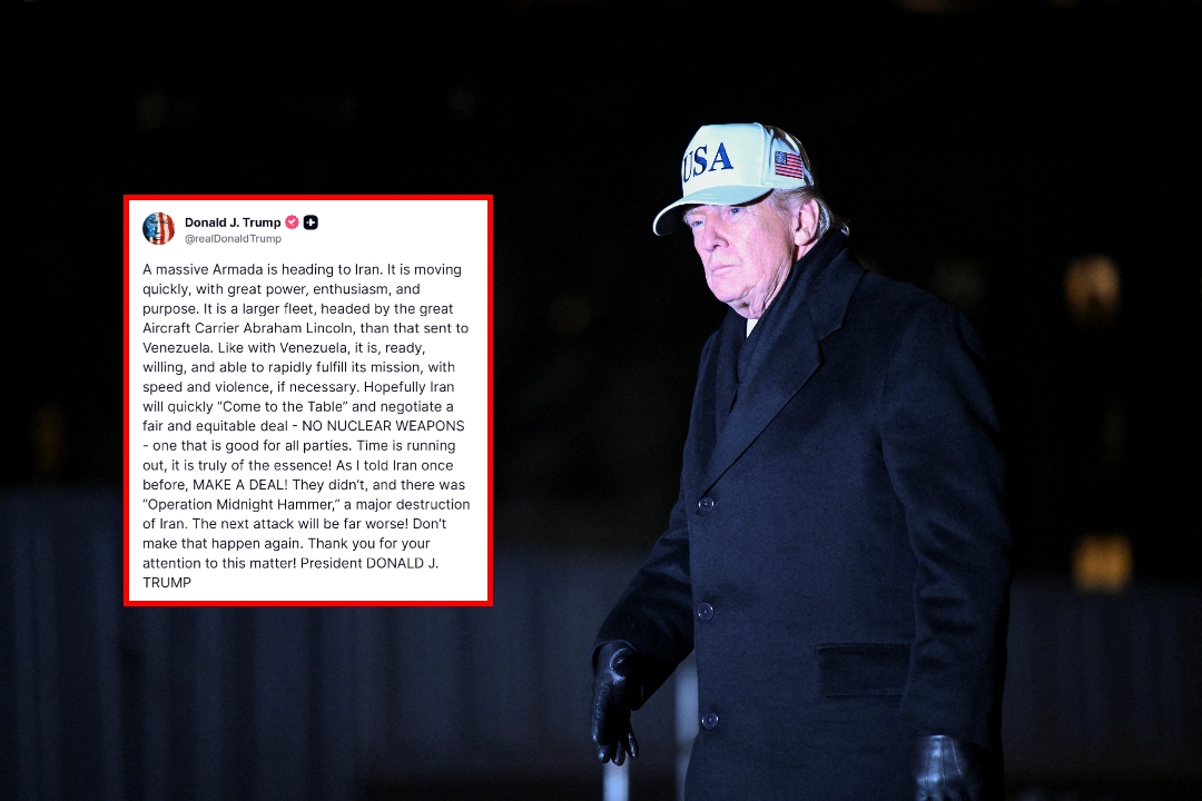 Trump envía armada a Irán y amenaza con ataque “peor que el de 2025”