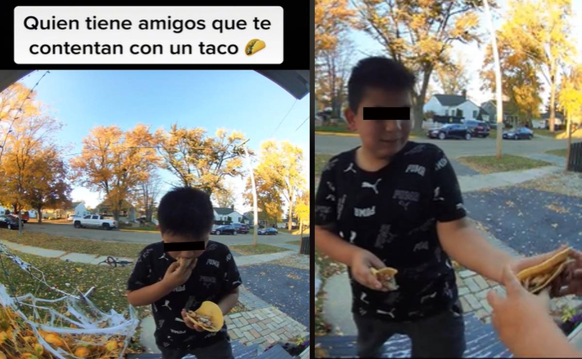 Niño le lleva un taco a su mejor amigo para “contentarlo”