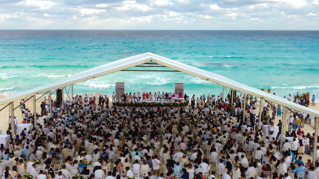 Bodas Colectivas 2023: 402 parejas se casan en Playa Marlín