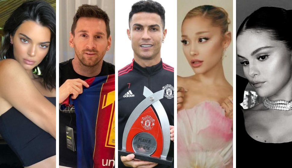 Estos son los 10 famosos con más seguidores en Instagram 2024