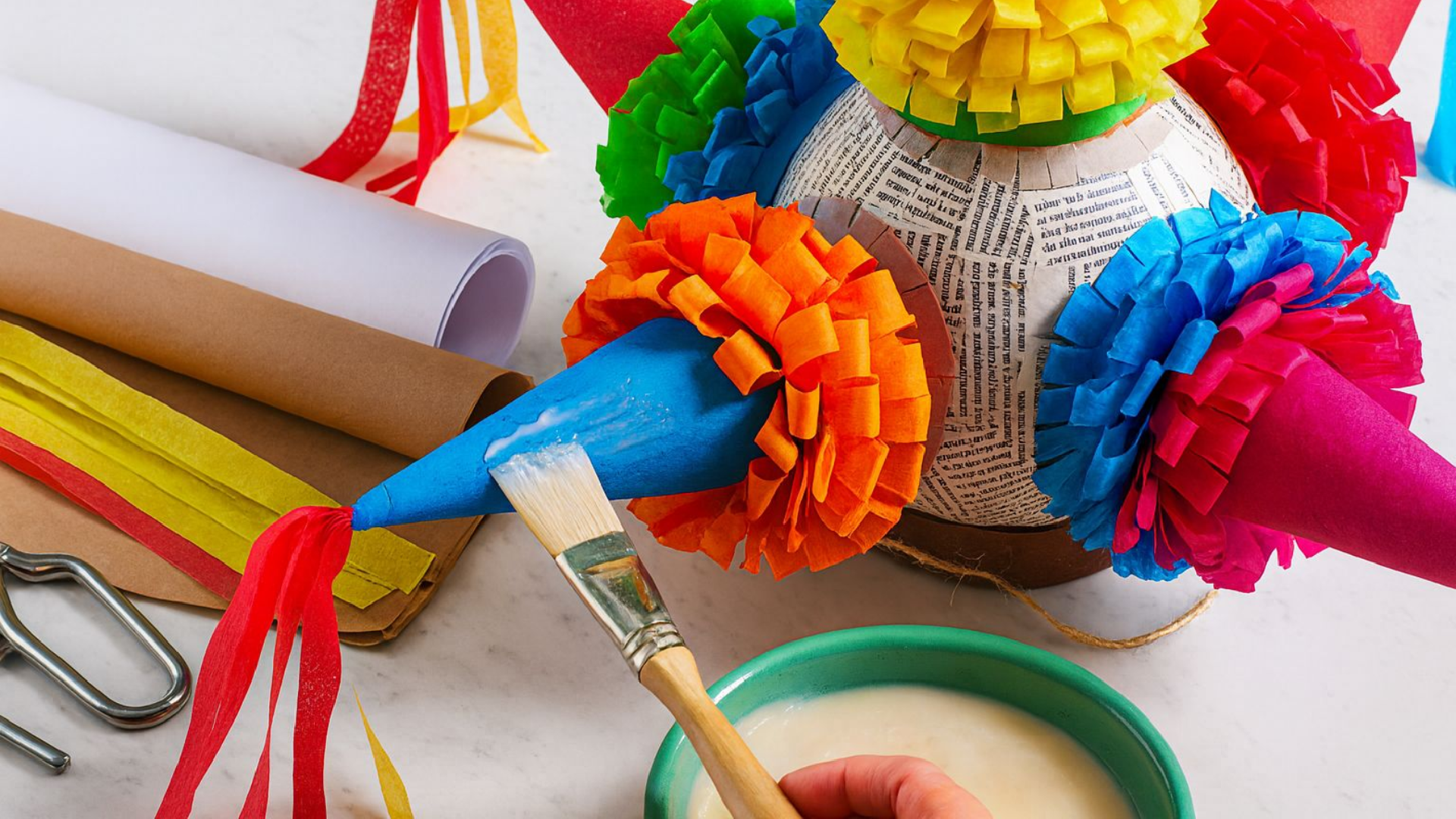 Cómo preparar engrudo casero para hacer piñatas paso a paso