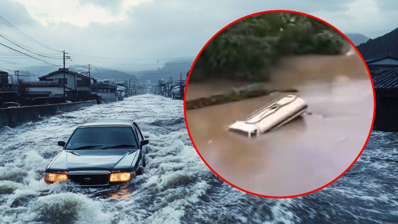 Inundaciones en Poza Rica: niño pide auxilio desde un árbol tras desbordamiento del Río Cazones