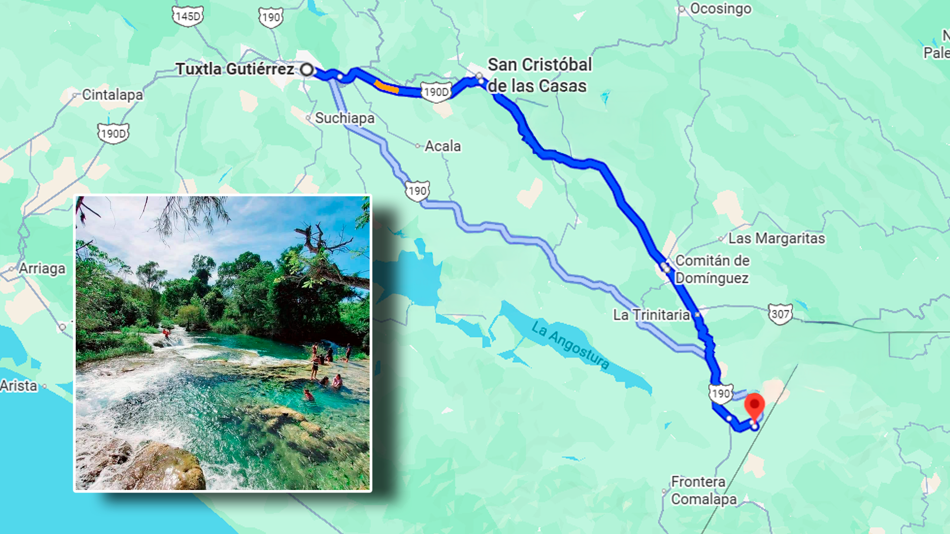 ¿Cuánto tiempo se hace de Tuxtla Gutiérrez a los Lagos de Colón? Ruta y ...
