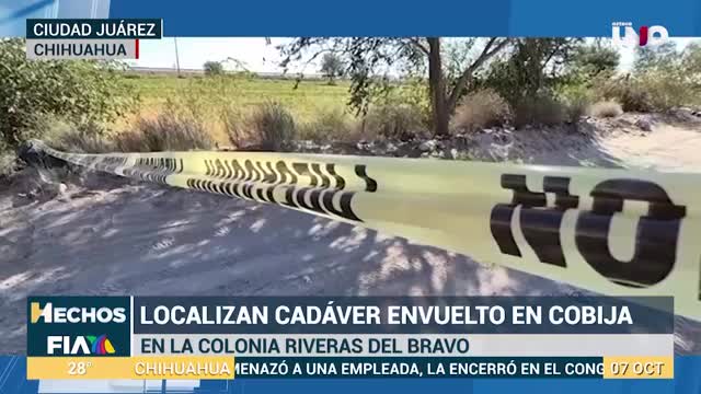 Localizan cadáver envuelto en una cobija en Ciudad Juárez