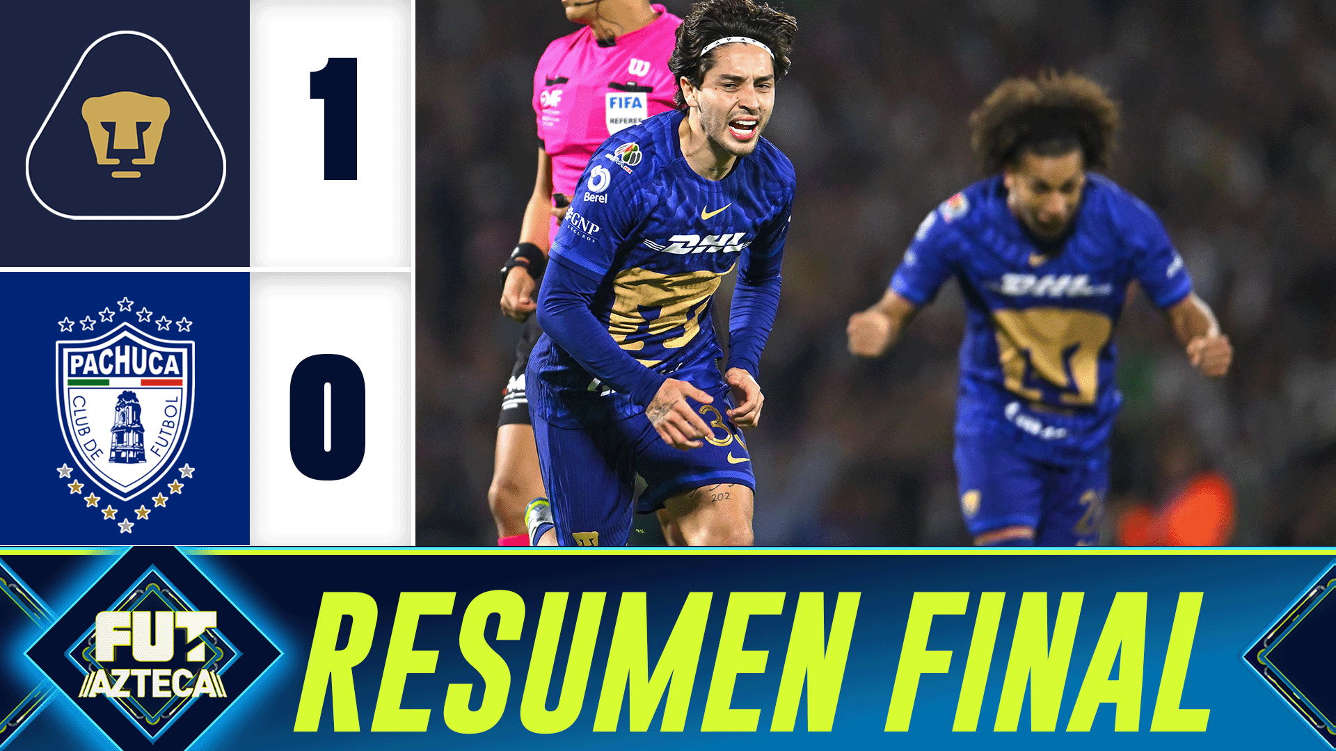 Pumas 1-0 Pachuca | Resumen y Goles Semifinal Vuelta Clausura 2026 Liga MX