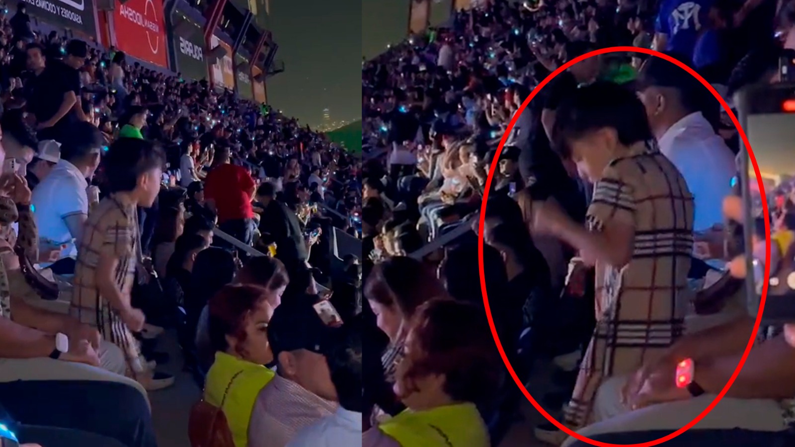 Video del mini Peso Pluma bailando en el concierto de Peso Pluma