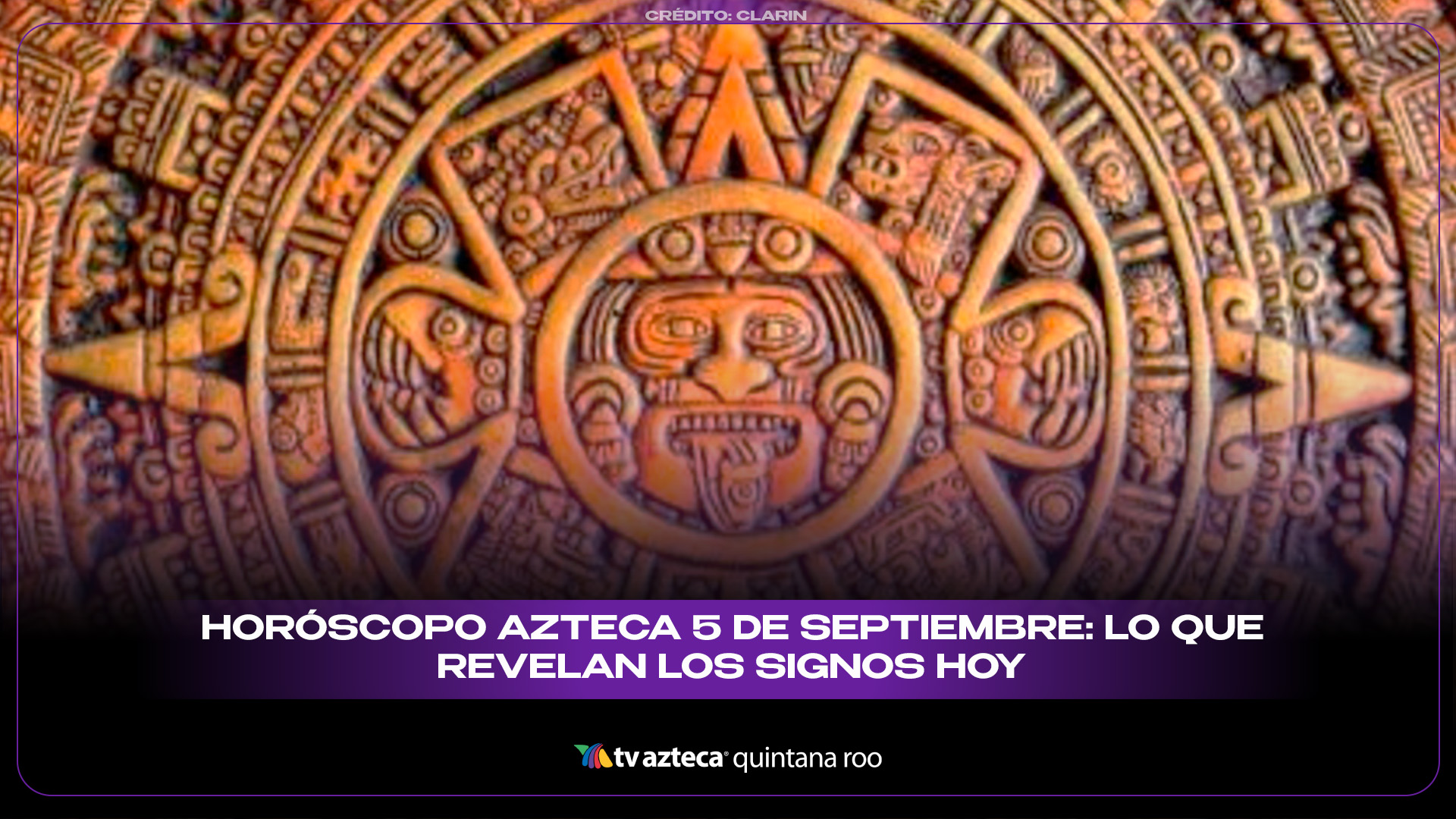 Horóscopo azteca 5 de septiembre: lo que revelan los signos hoy