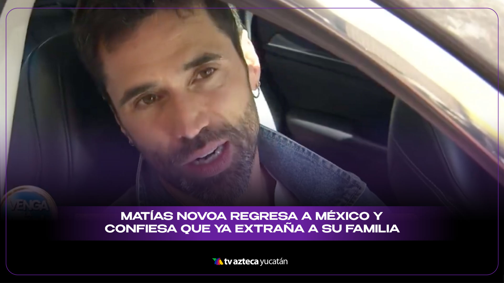 Matías Novoa vuelve a México tras nuevo proyecto y asegura que extraña ...