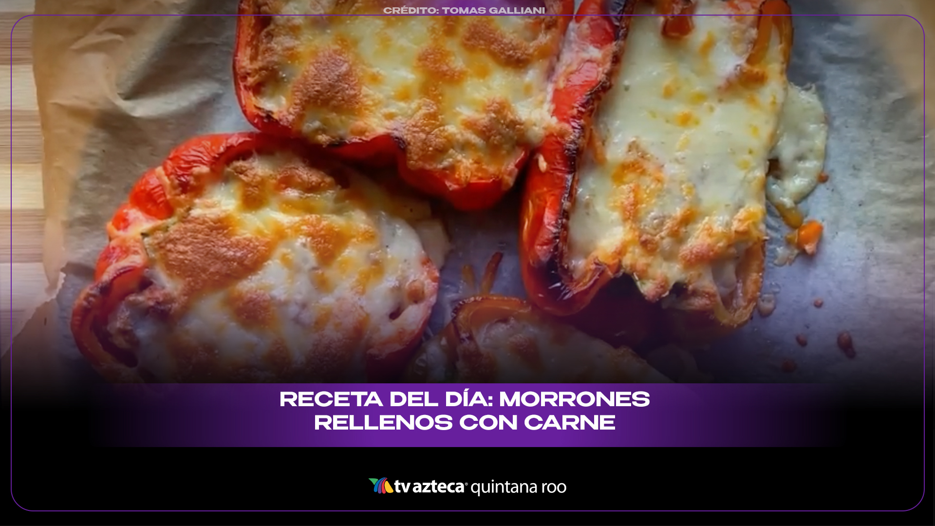 Receta del día de morrones rellenos con carne