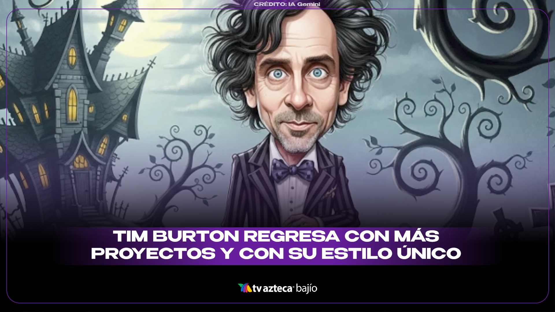 Tim Burton anuncia su regreso con más proyectos y con su estilo único