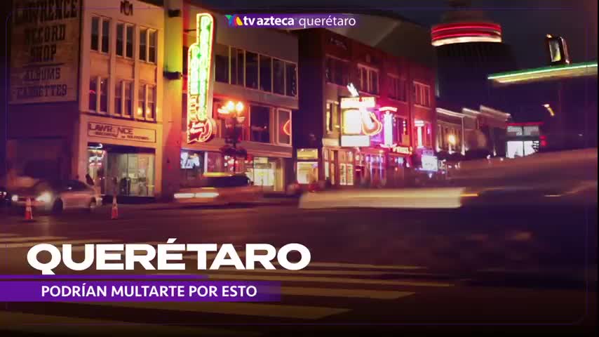 Multa por vuelta continua en semáforo rojo Querétaro
