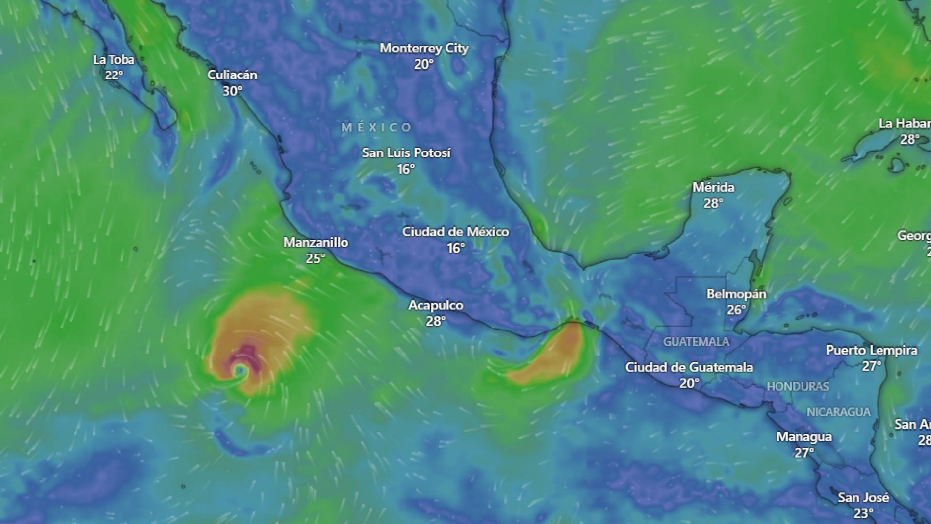Tormenta tropical Krispy se encuentra cerca de las costas mexicanas