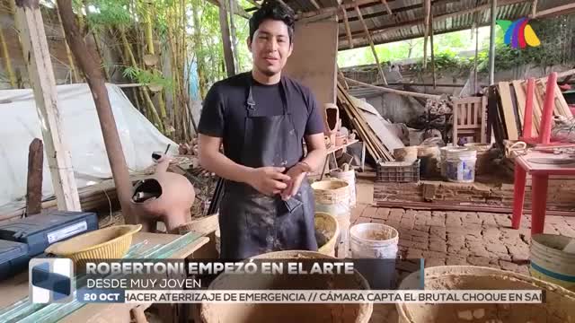 Robertoni Gómez, escultor de cerámica renueva el arte del barro en Chiapas