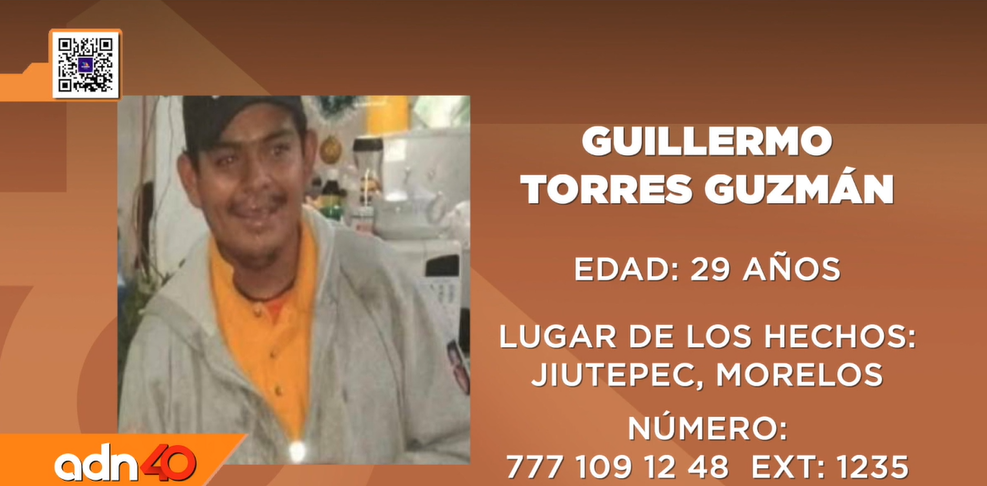 Buscan a Guillermo Torres Guzmán desaparecido en Jiutepec