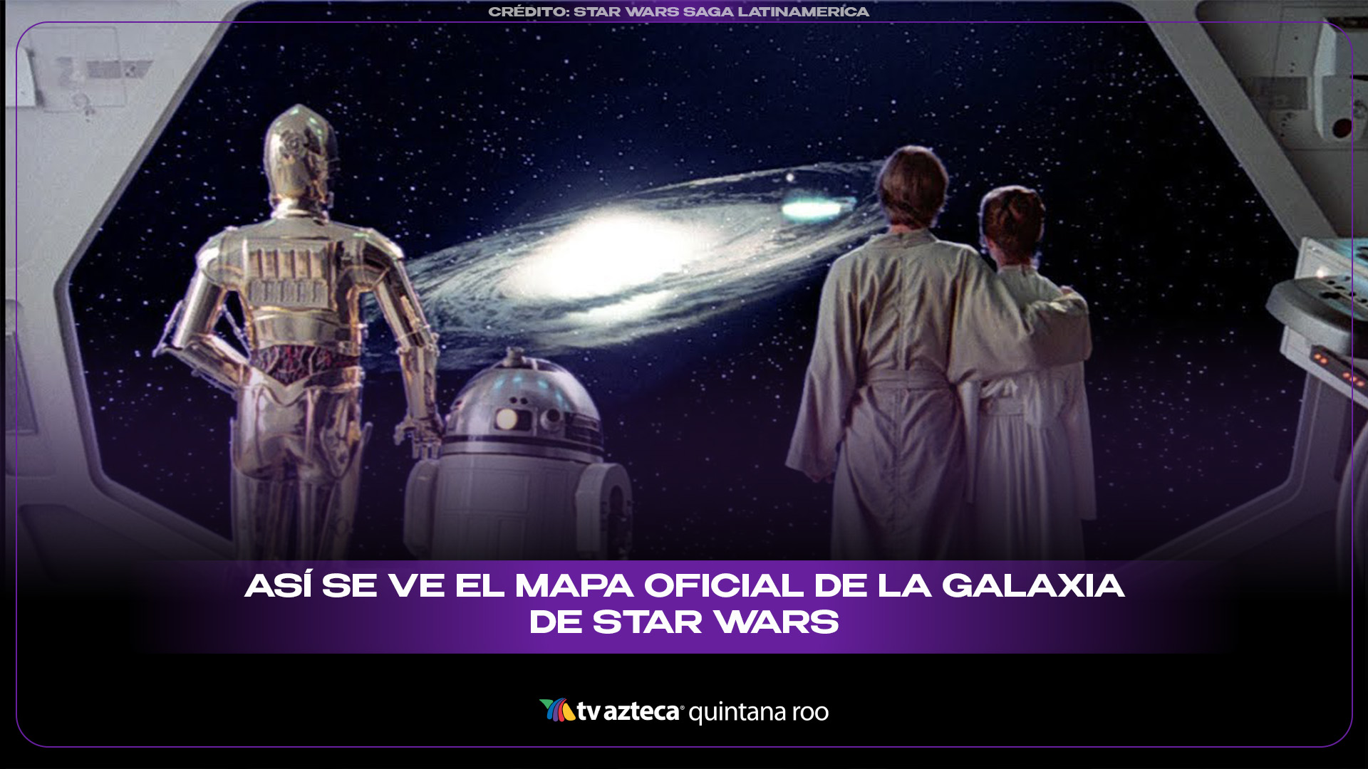 Este es el mapa oficial de la galaxia de Star Wars