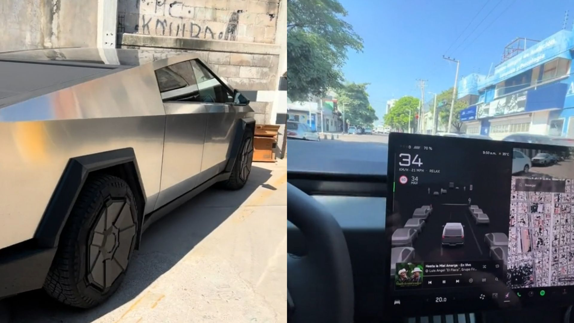 La primera Cybertruck en Culiacán, ¿te ha tocado verla?